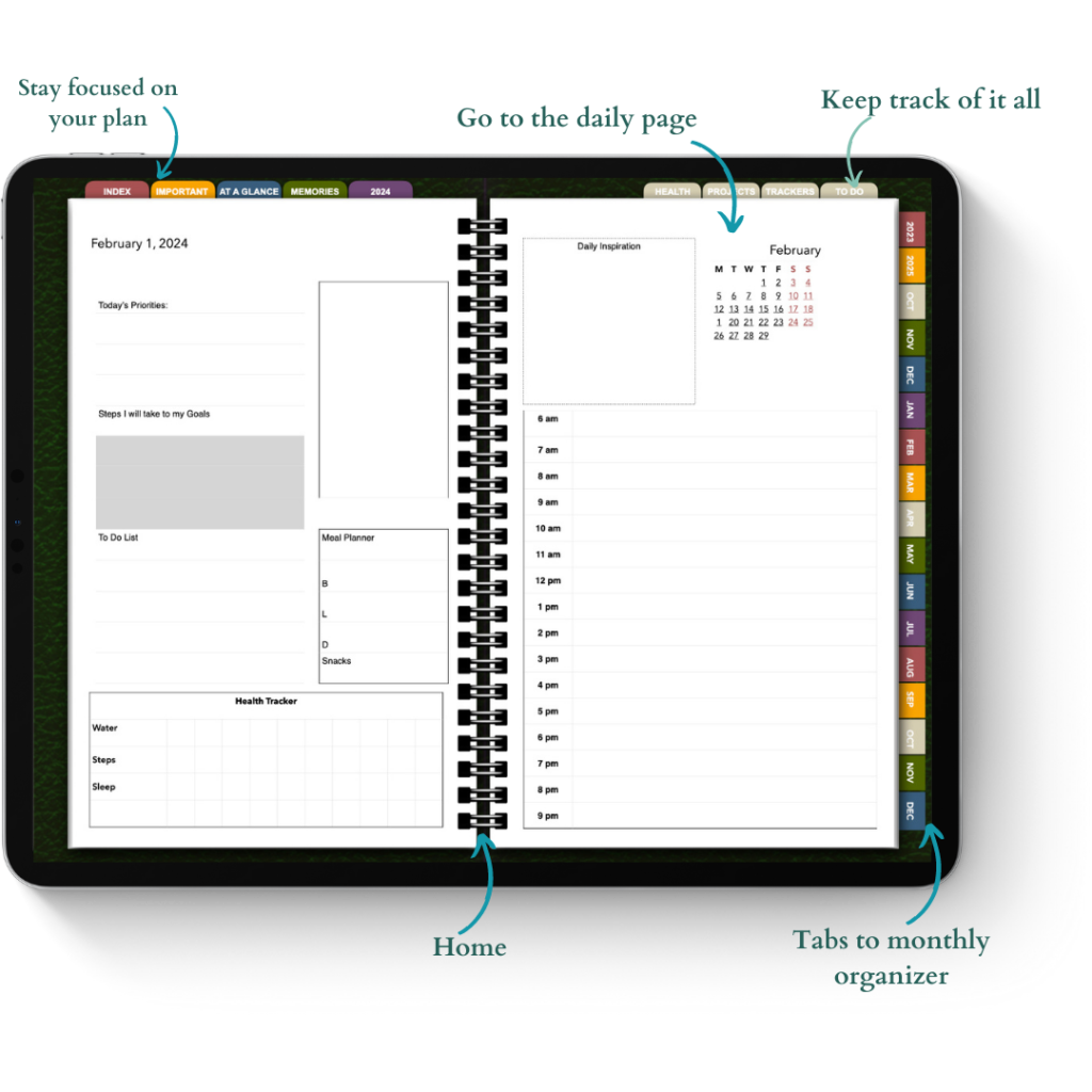 2024 Momlife realistic planner - Cherie La Vie Designs