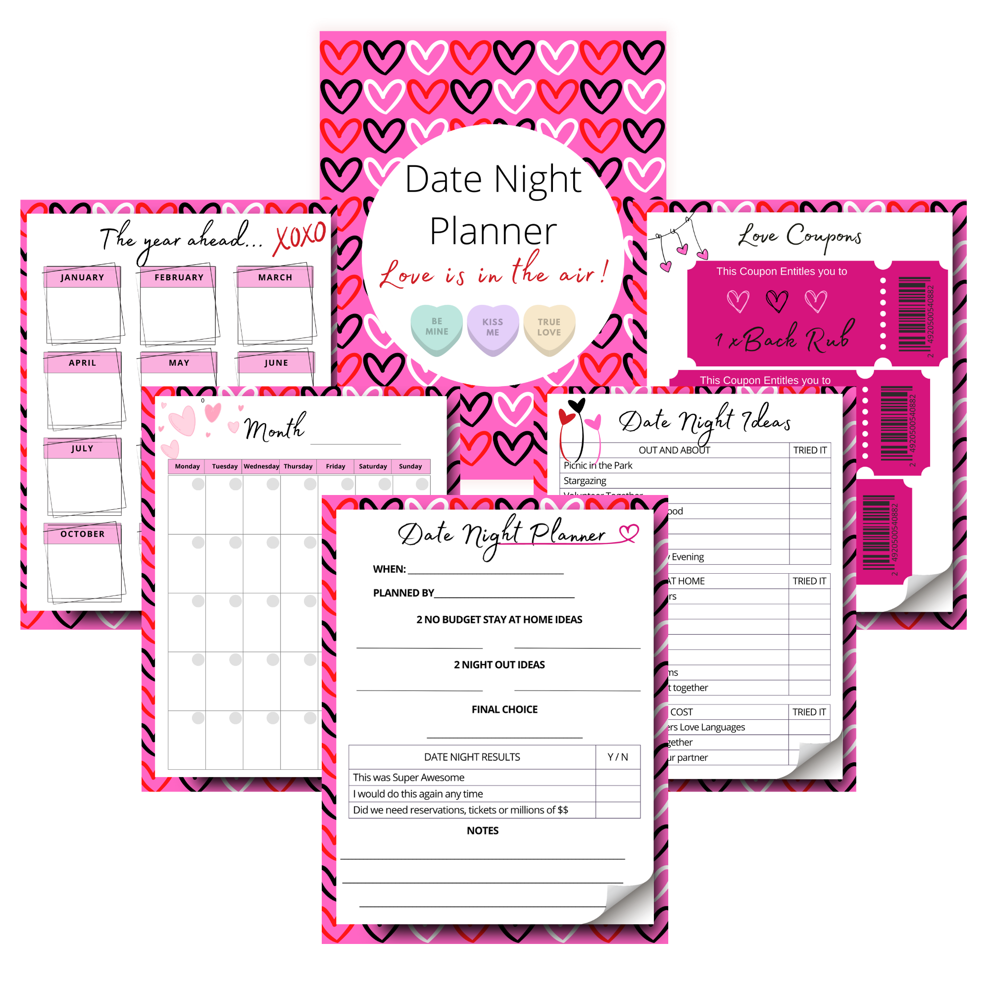 Couples Date Night Planner - Cherie La Vie Designs
